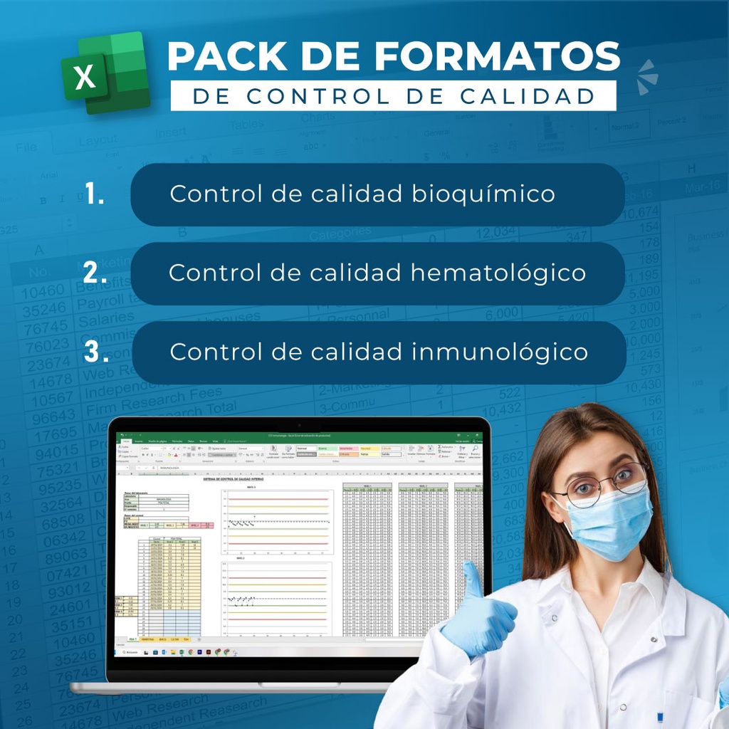 Pack de formatos de Control de calidad. | Gexin Diagnostic S.A.C.
